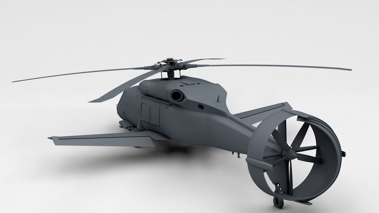 3D model Piasecki X-49 Speedhawk VR / AR / low-poly | CGTrader