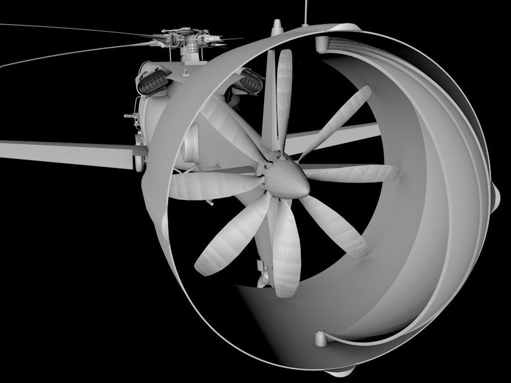 3D model Piasecki X-49 Speedhawk VR / AR / low-poly | CGTrader
