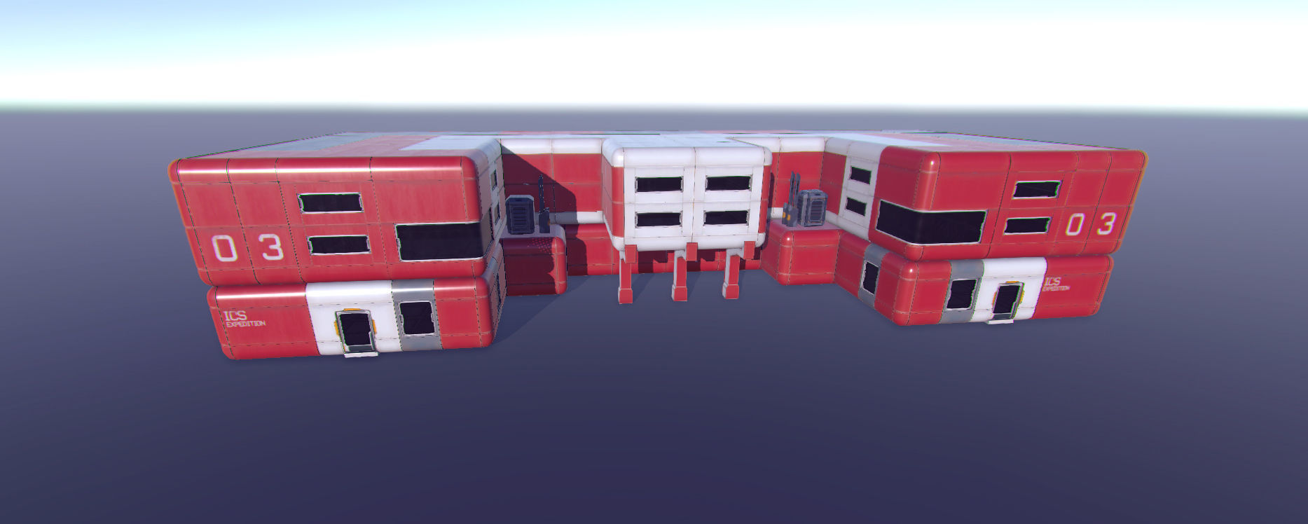 3D model SciFi set of civil engineering VR / AR / low-poly | CGTrader