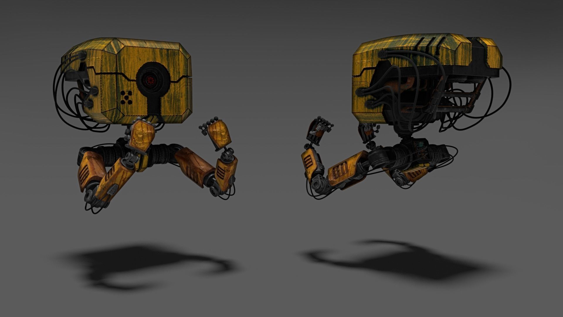 Rusty Robotic Mech 3D model | CGTrader