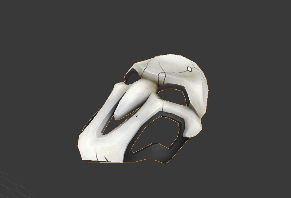 3D model Reaper Mask - papercraft VR / AR / low-poly | CGTrader