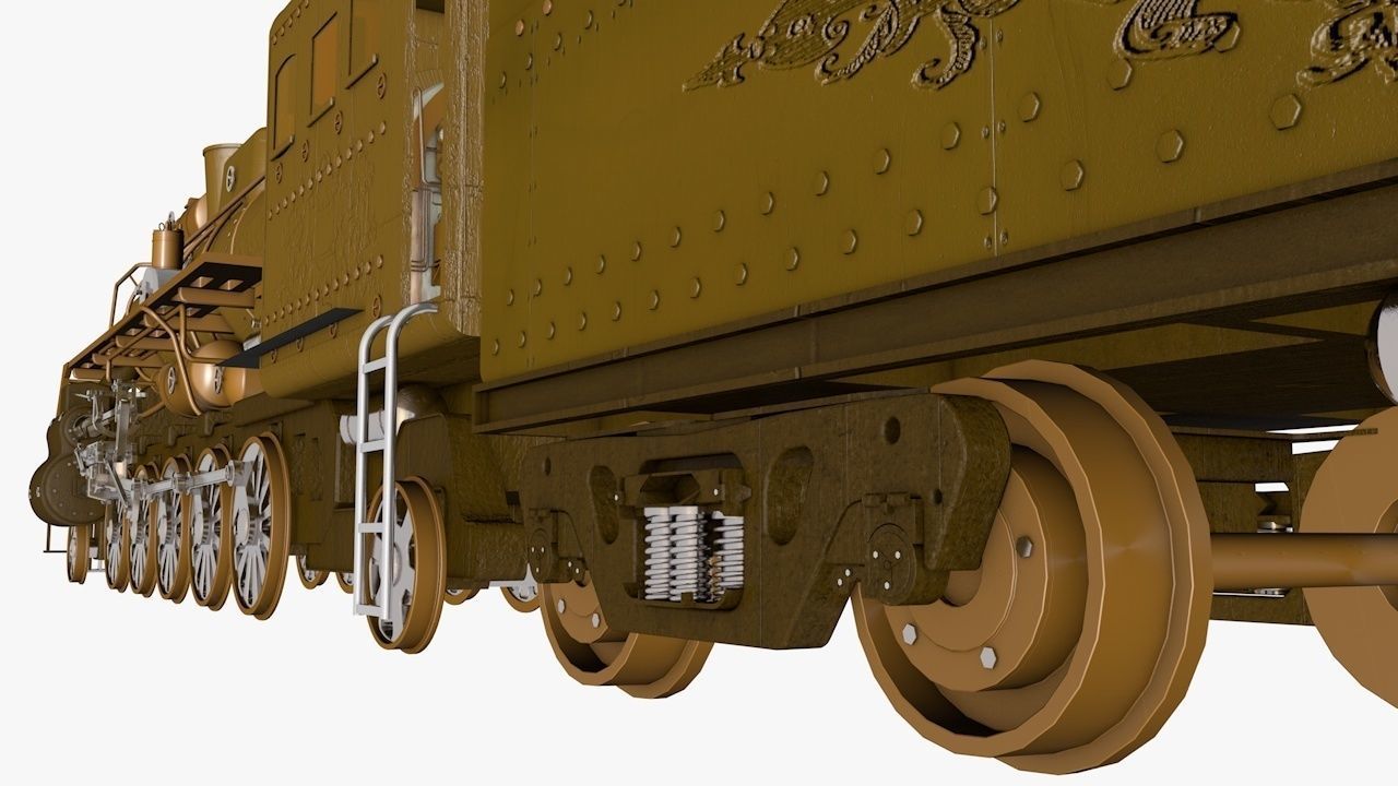 Locomotive 3D model 3D printable | CGTrader