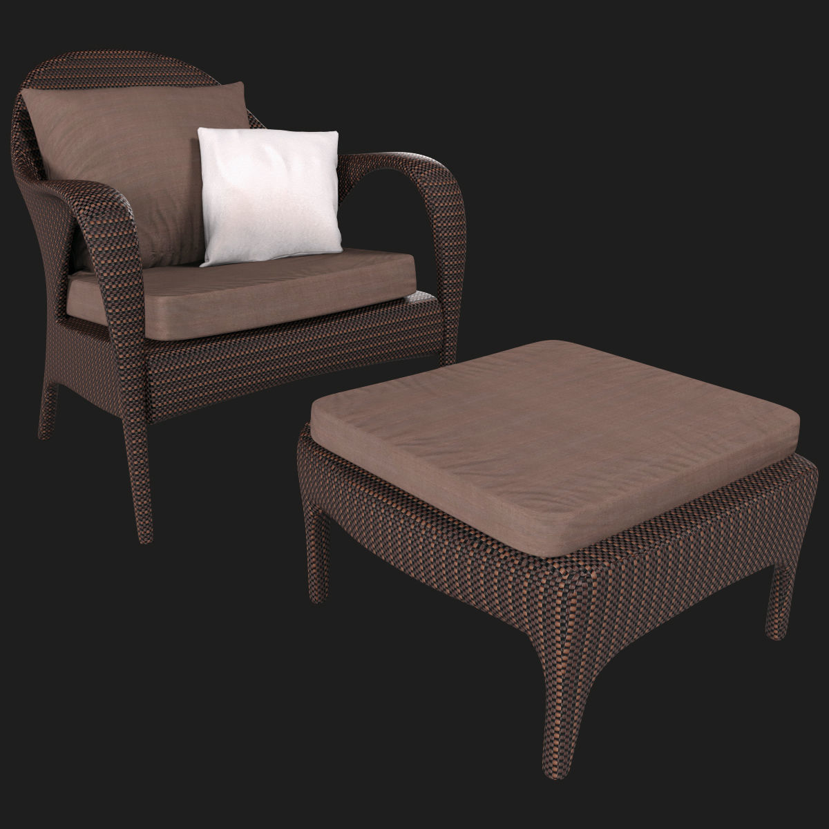 Lounge Chair collection Tango Dedon 3D model | CGTrader