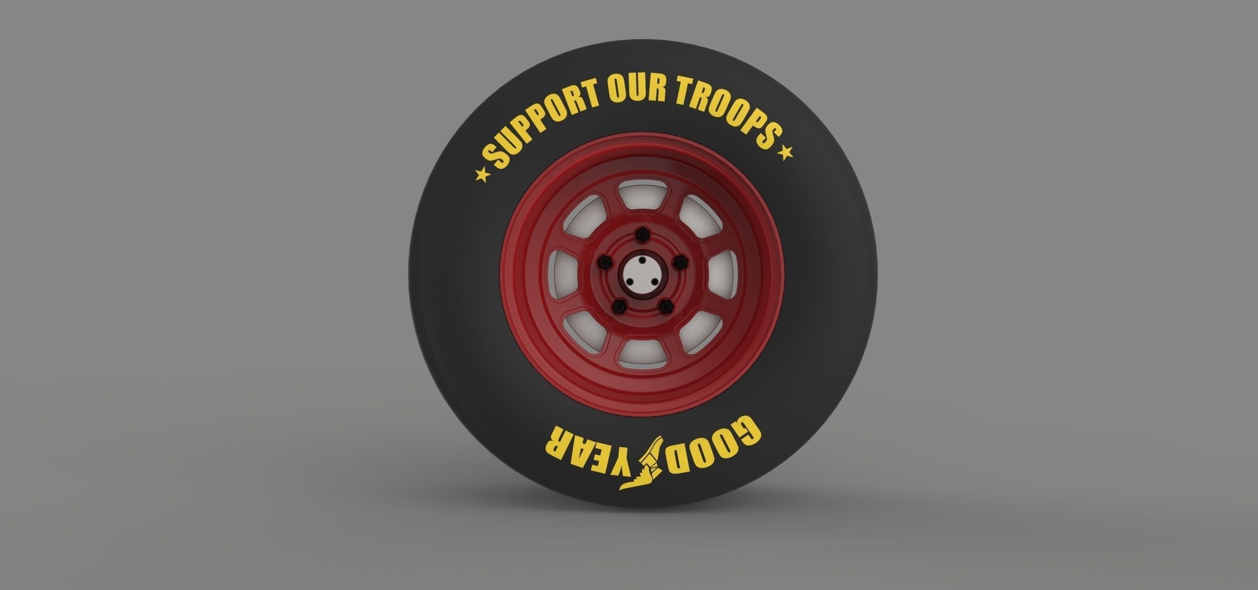 NASCAR wheel 3D model | CGTrader