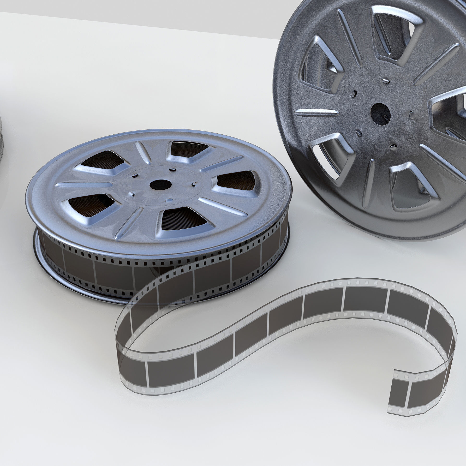 Model film and reel 3D model | CGTrader