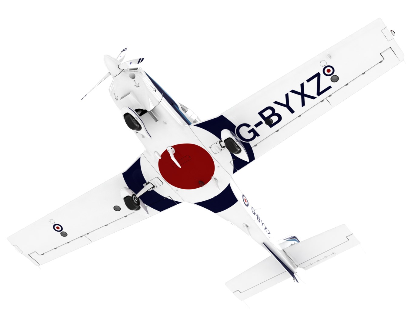 Grob G115 E Tutor 3D model rigged | CGTrader