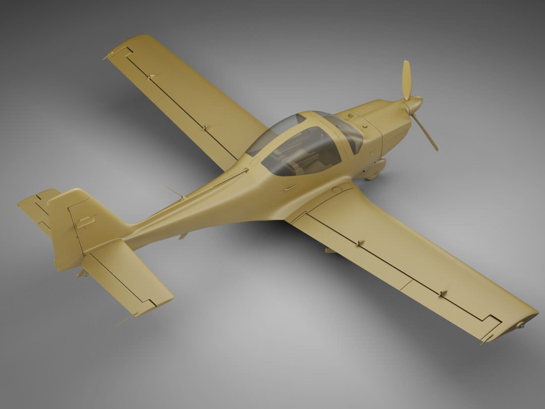 Grob G115 E Tutor 3D model rigged | CGTrader