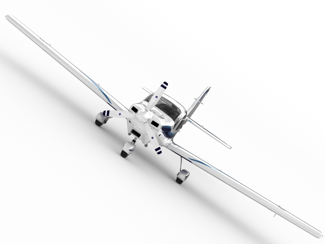 Grob G115 E Tutor 3D model rigged | CGTrader