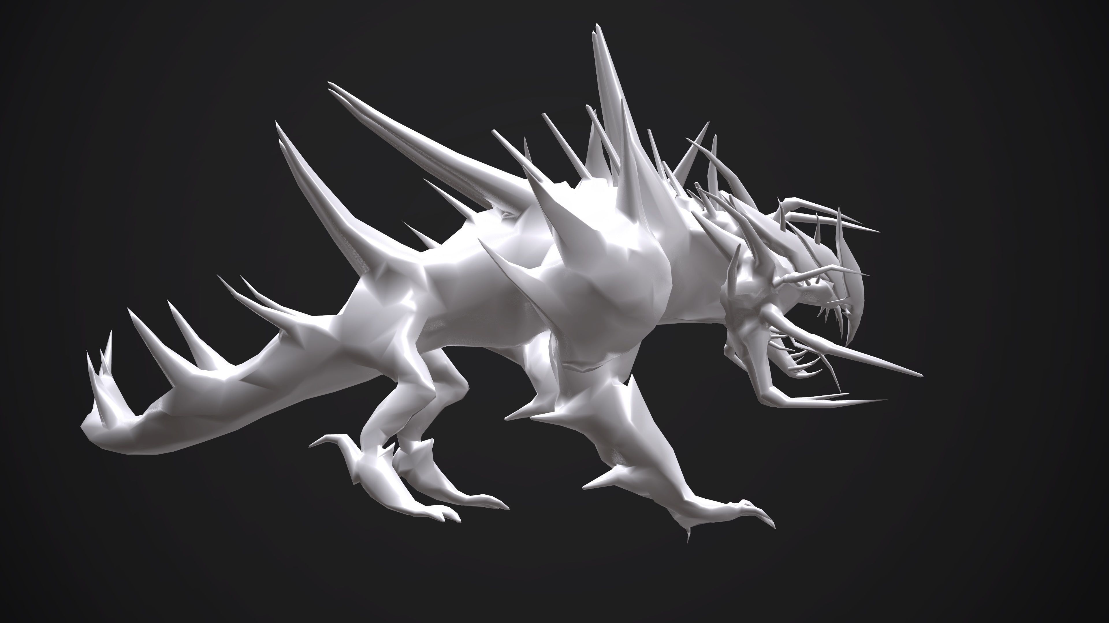 3d model Infernal dog free VR / AR / low-poly 3D model animated rigged ...