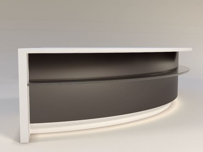 3D model reception table VR / AR / low-poly | CGTrader
