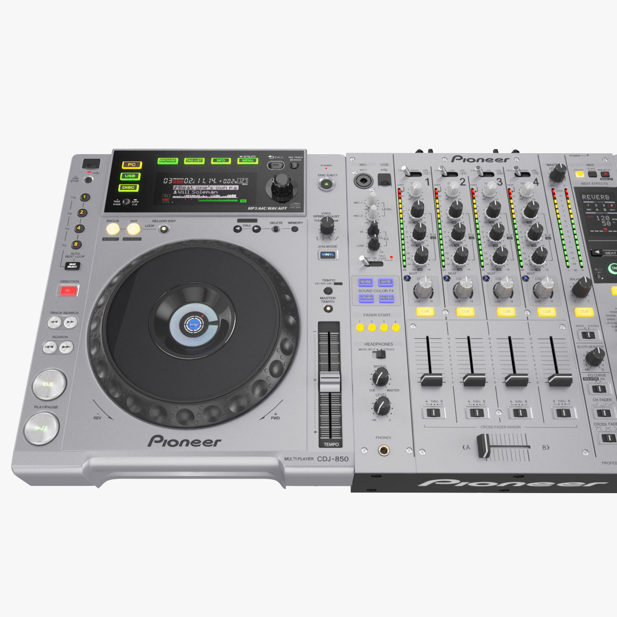 DJ Set Pioneer 3D model | CGTrader