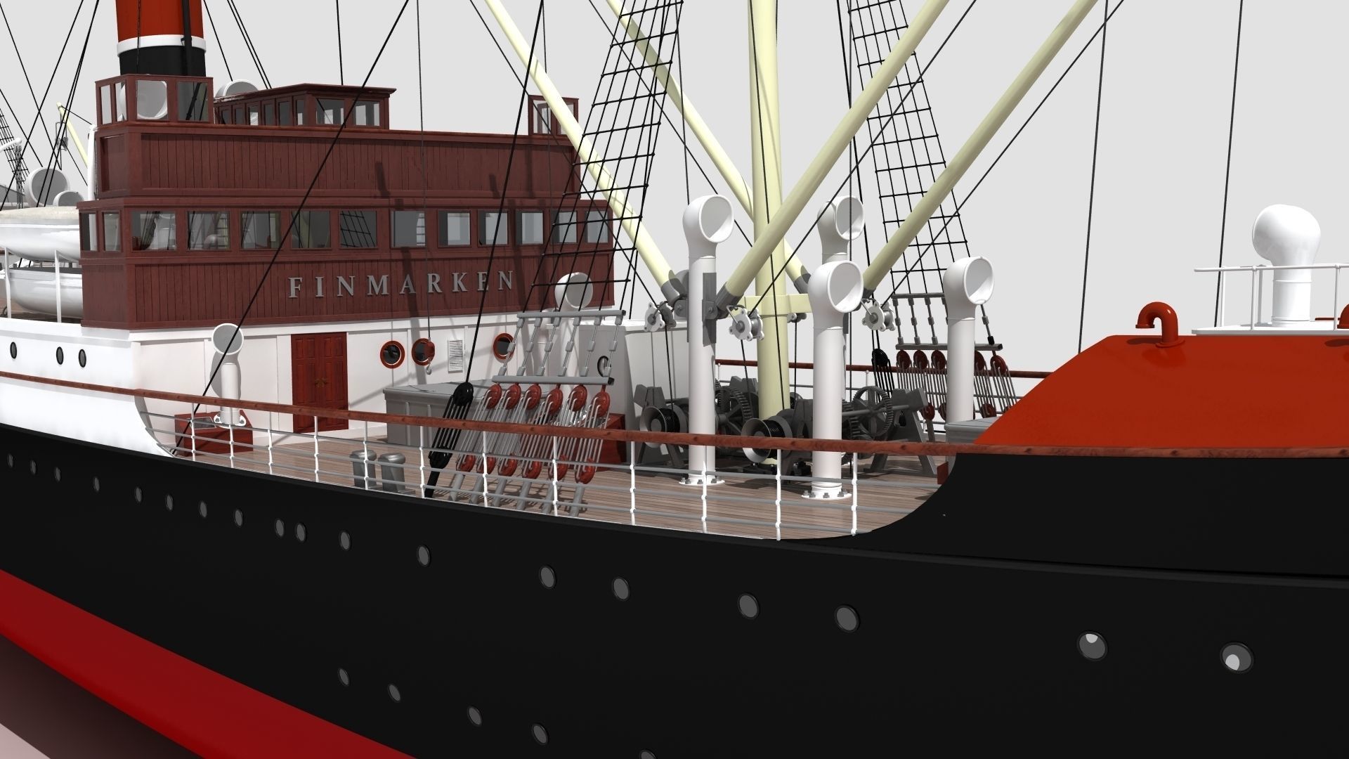 3D model DS Finmarken ship VR / AR / low-poly | CGTrader