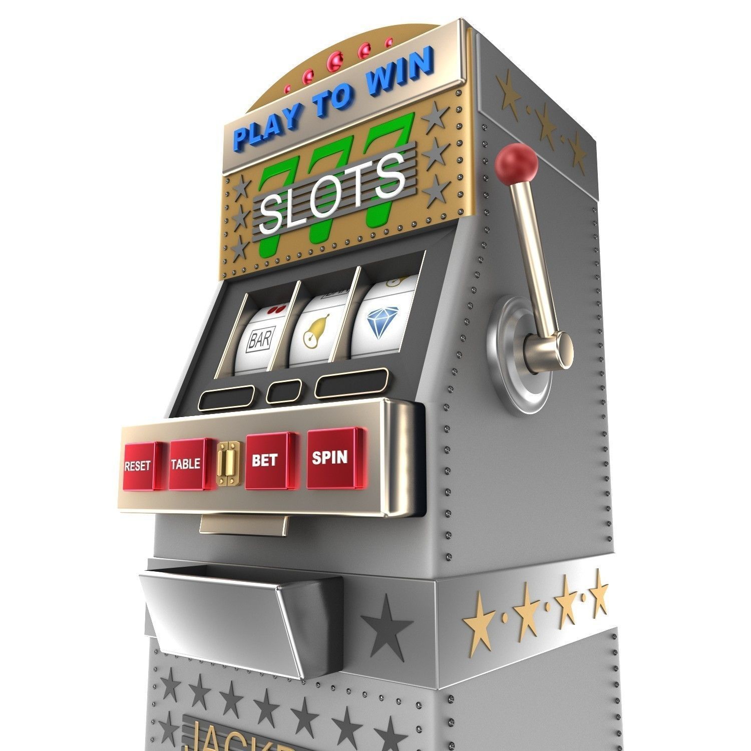 A slot machine or gamble machine 3D model | CGTrader