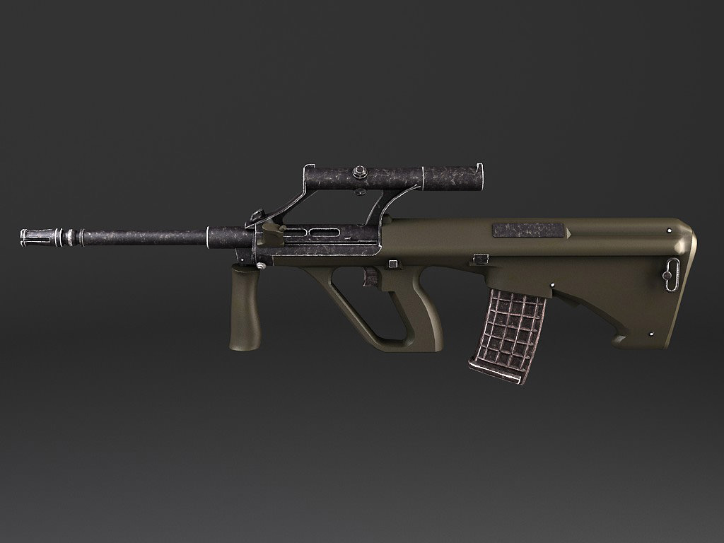 Steyr Aug A1 assault rifle 3D model | CGTrader
