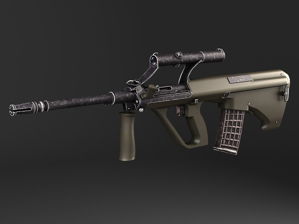 Steyr Aug A1 assault rifle 3D model | CGTrader