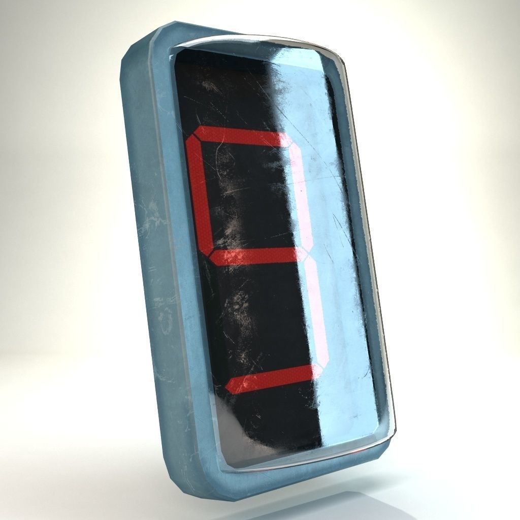 3D model Electronic digits VR / AR / low-poly | CGTrader