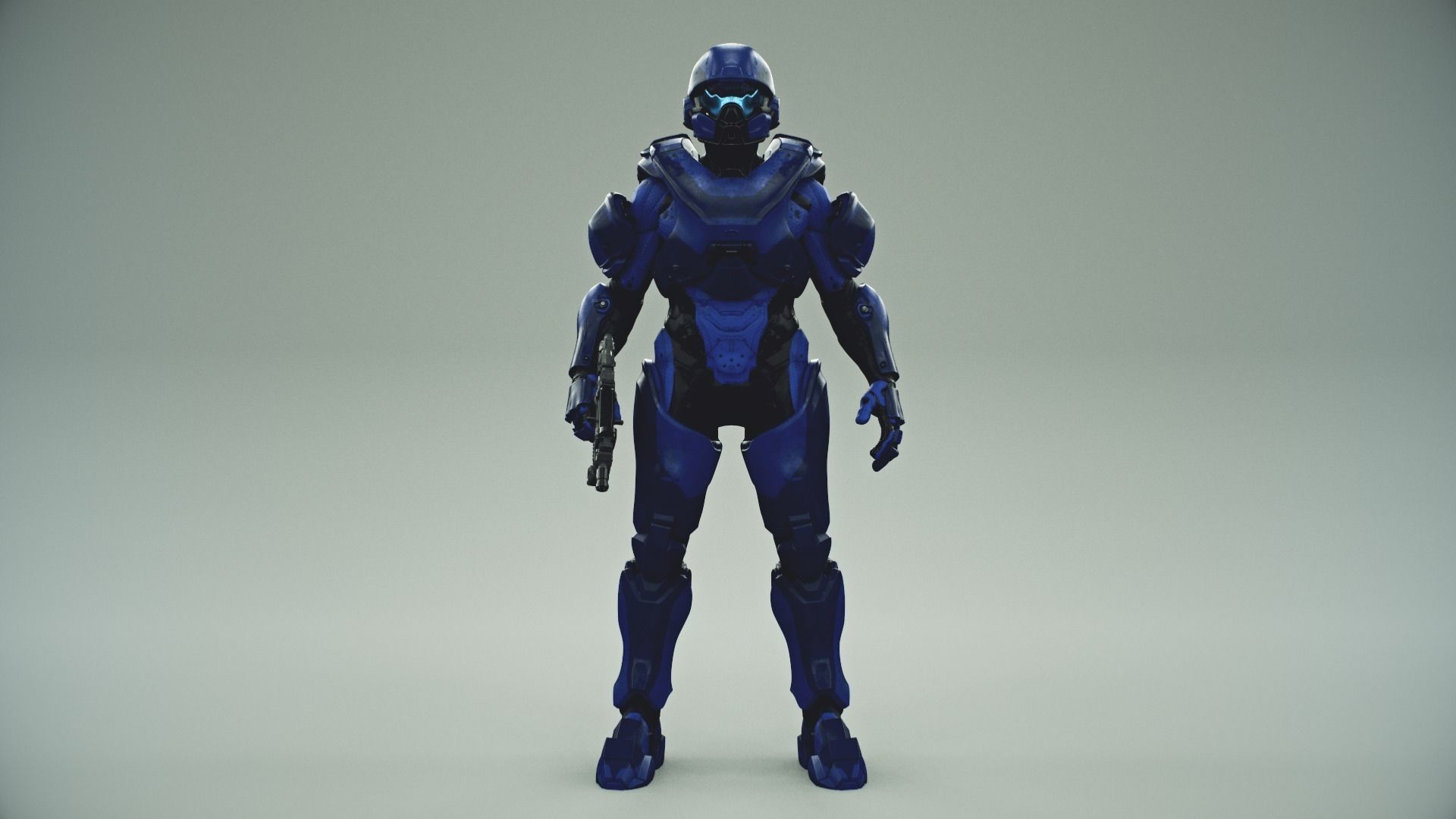 HALO 5 spartan athlon armor 3D model rigged | CGTrader