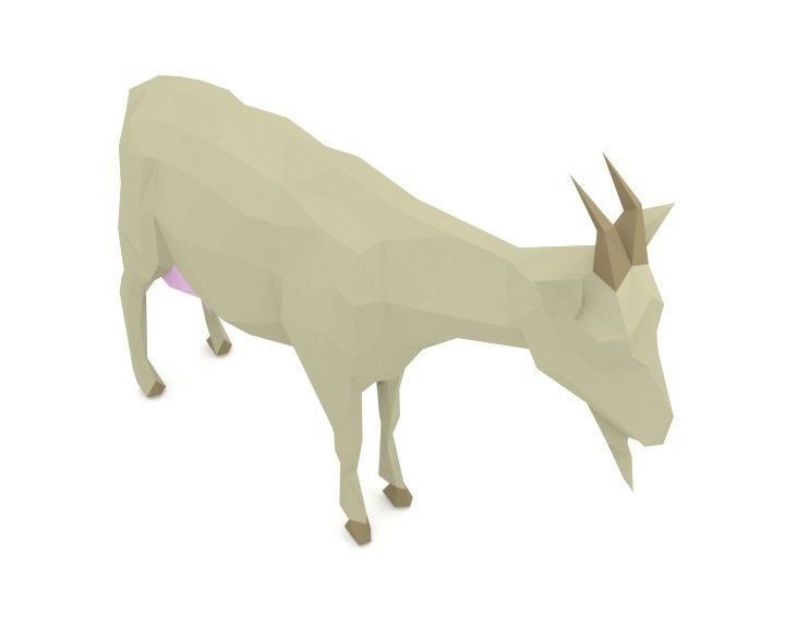 3D model Animal Goat Low Poly VR / AR / low-poly | CGTrader