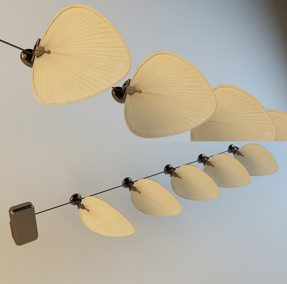 Fan the punkah 3D model | CGTrader