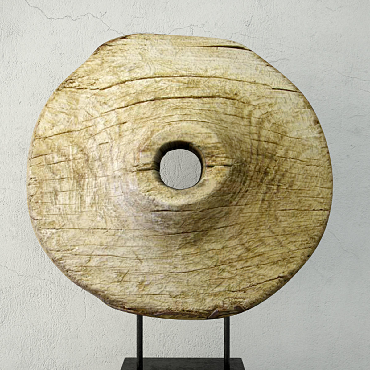 Antique Mexican Primitive Solid Wood Wagon Wheel 3D model | CGTrader