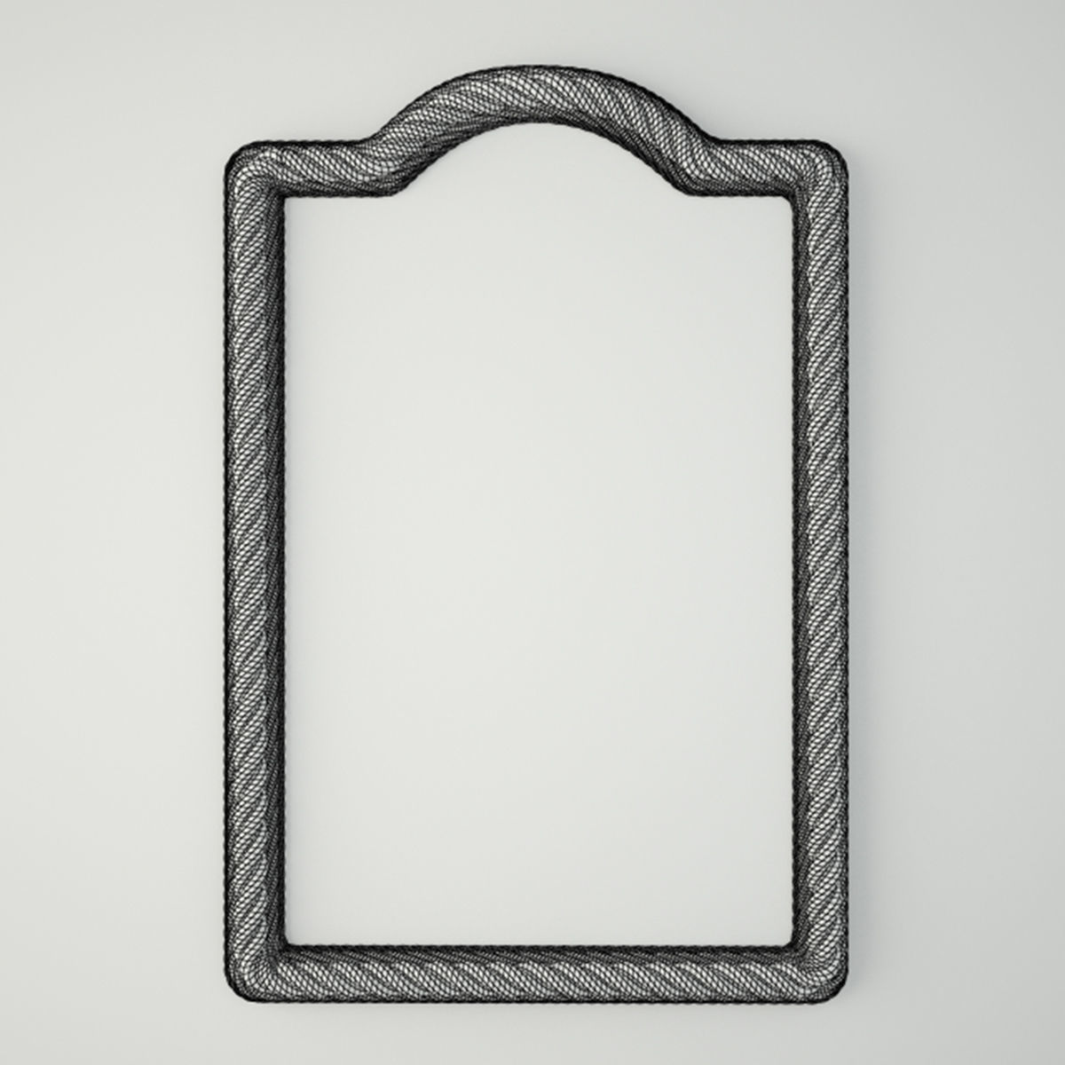 Rectangle Rope Wall Mirror 3D model | CGTrader