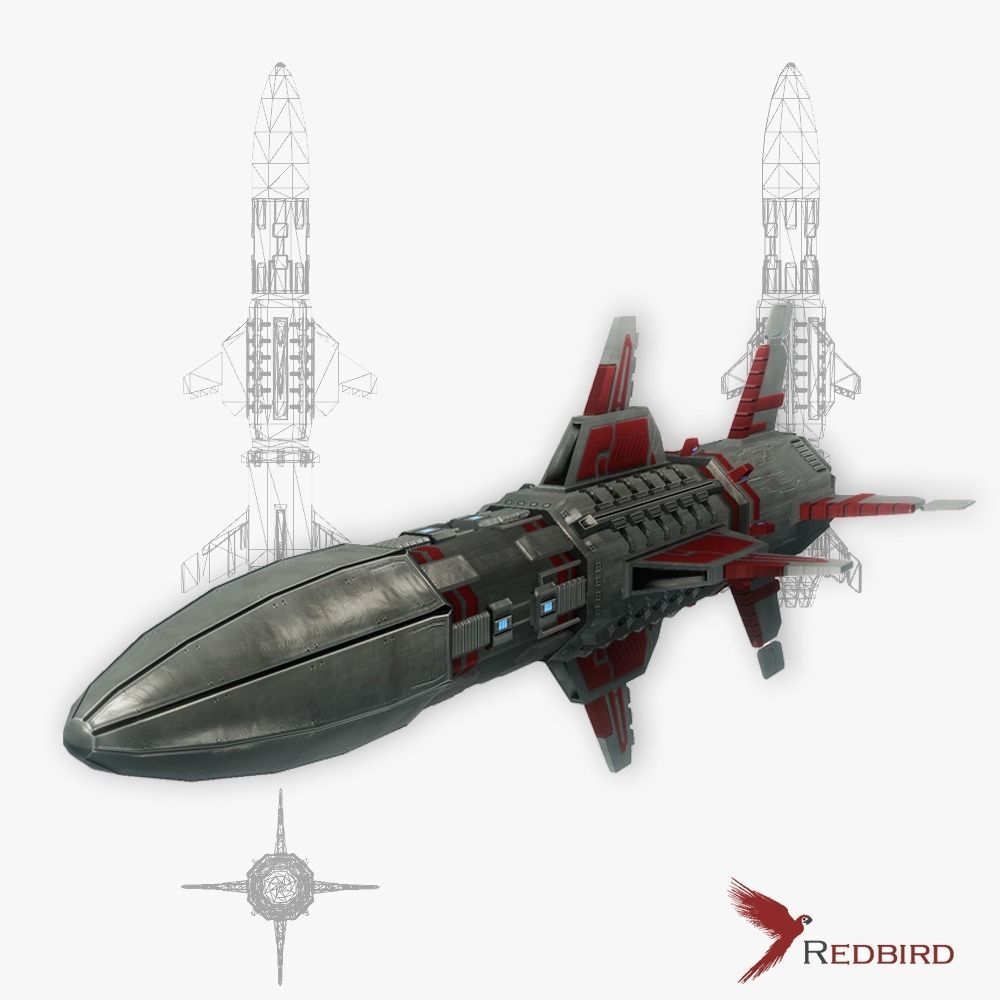 3D model Missile 7 sci-fi low poly | CGTrader