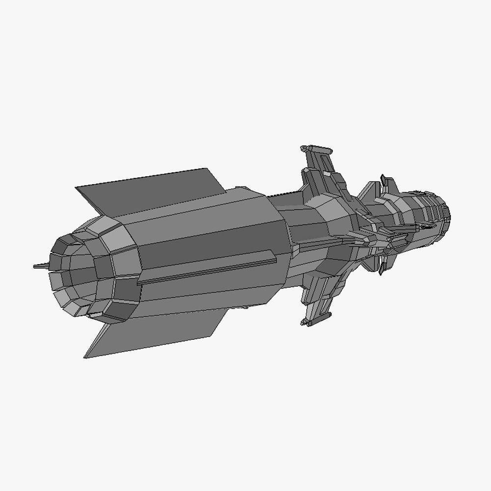 3D model Missile 9 sci-fi low poly VR / AR / low-poly | CGTrader