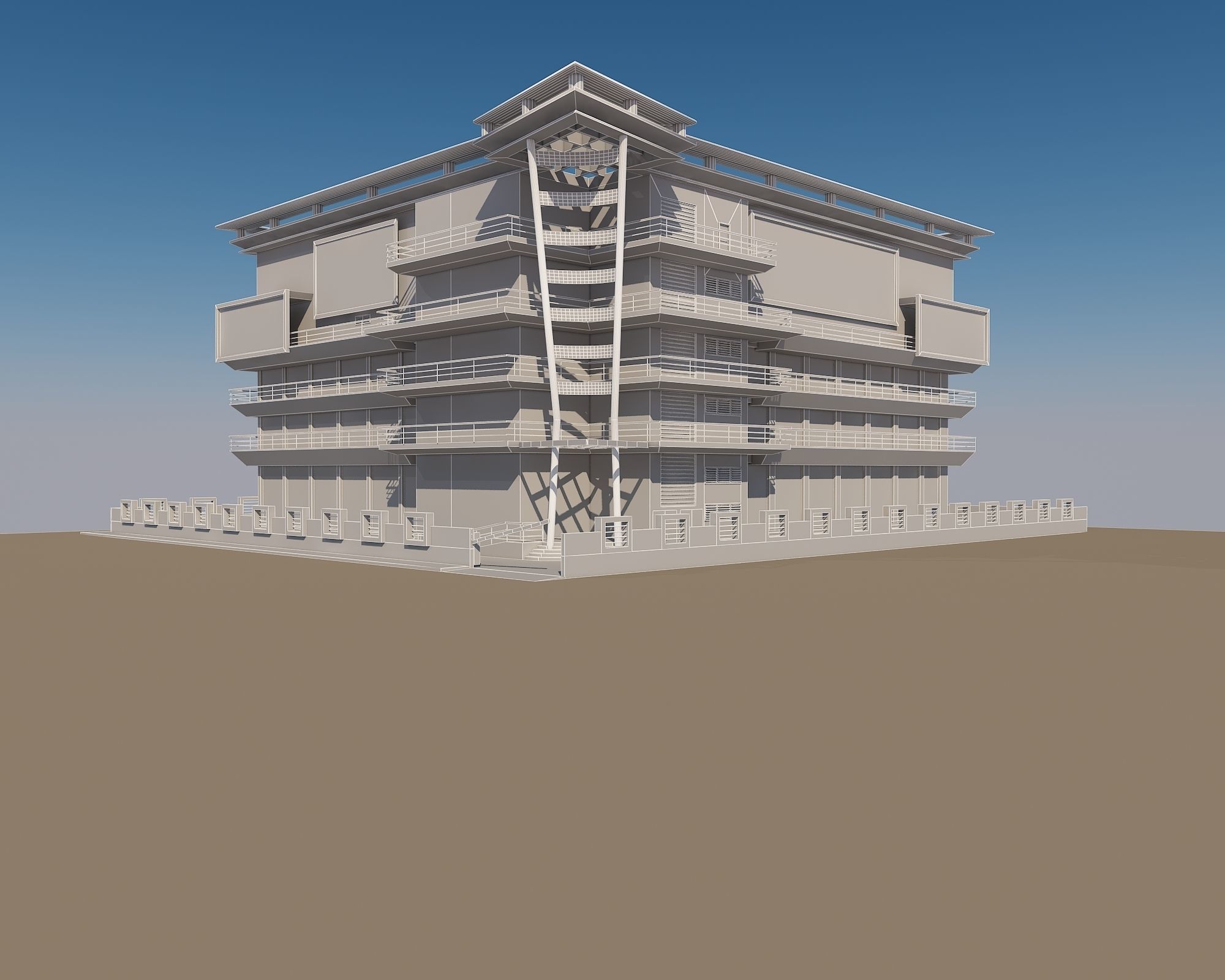 Mall Building for Visualizations 3D model | CGTrader