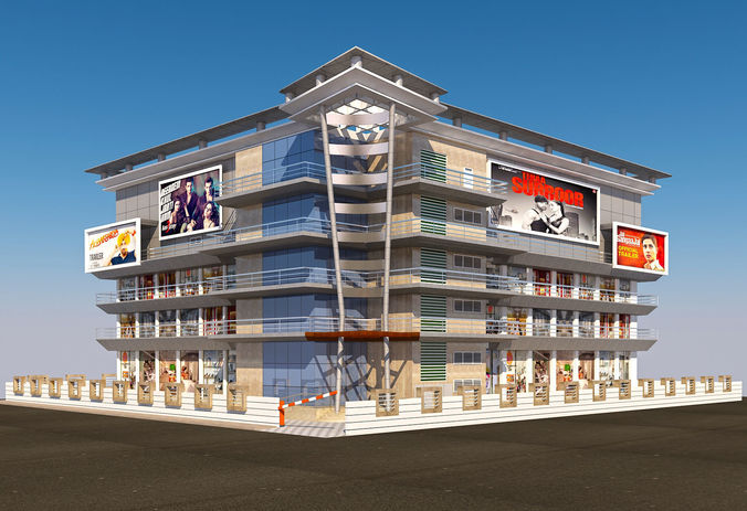 Mall Building for Visualizations 3D model | CGTrader