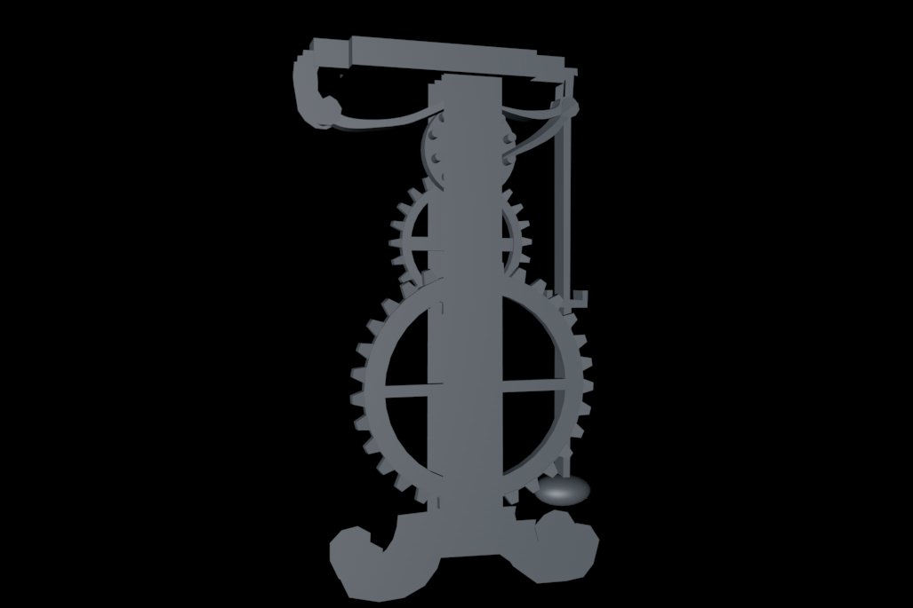pendulum clock free 3D model 3D printable | CGTrader
