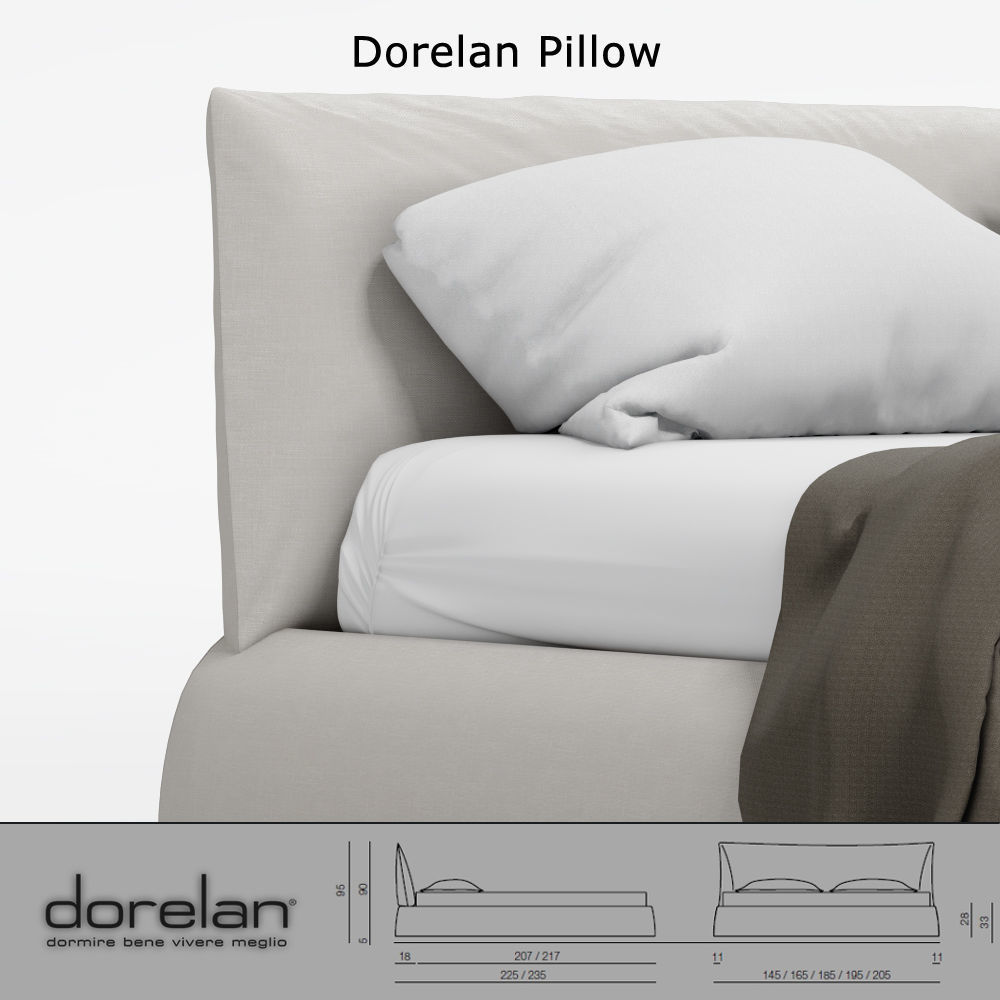 Dorelan Pillow bed 3D model | CGTrader
