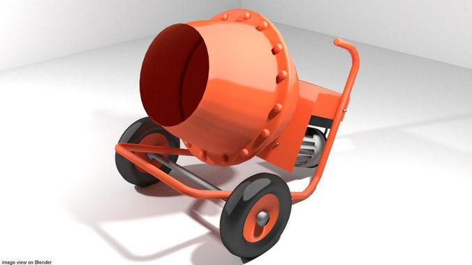 Concrete Mixer Machine - Type 2 3D model | CGTrader
