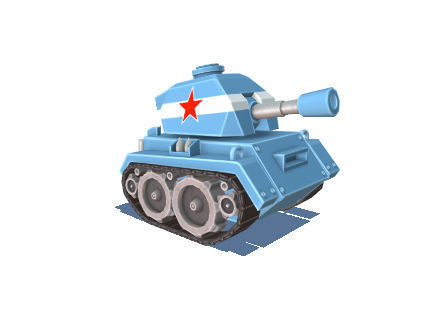 3D model Tiny Tank - 4 colours VR / AR / low-poly animated | CGTrader