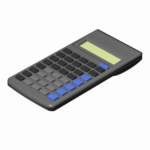 Scientific Calculator free 3D model | CGTrader