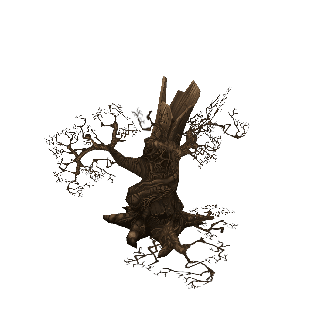 3D model Dead Tree Set - Low Poly Hand Painted VR / AR / low-poly ...