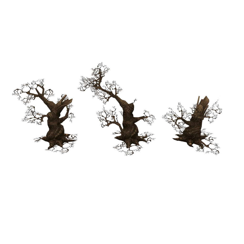 3D model Dead Tree Set - Low Poly Hand Painted VR / AR / low-poly ...