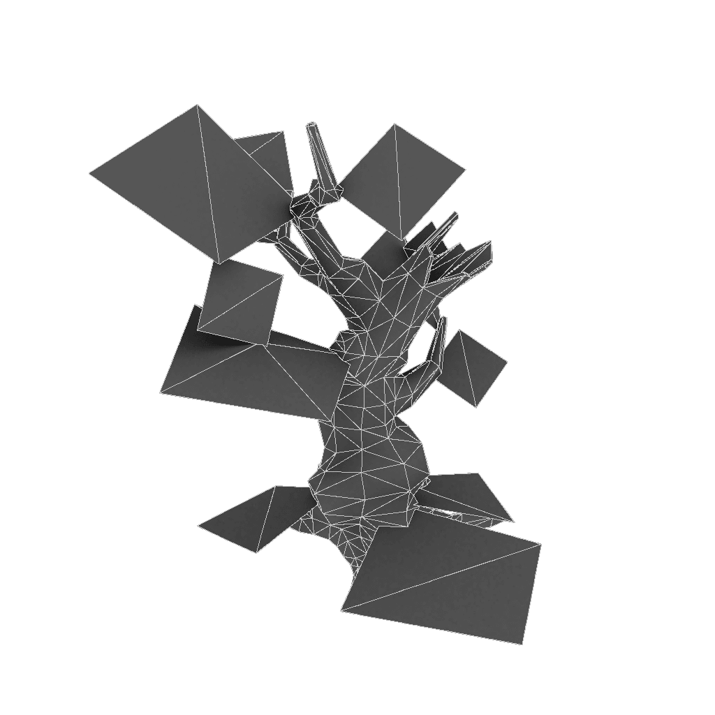 3D model Dead Tree Set - Low Poly Hand Painted VR / AR / low-poly ...