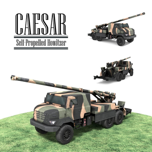 3D model CAESAR Self-Propelled Howitzer VR / AR / low-poly | CGTrader