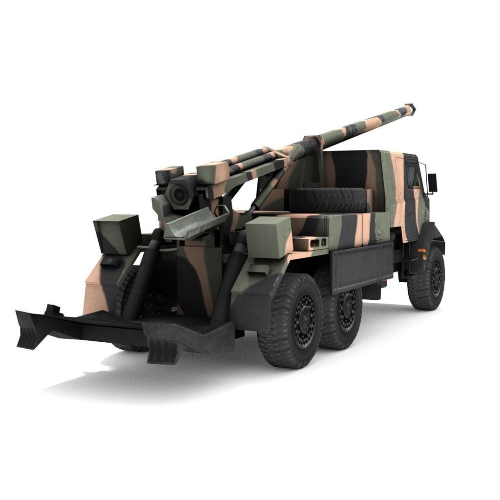 3D model CAESAR Self-Propelled Howitzer VR / AR / low-poly | CGTrader