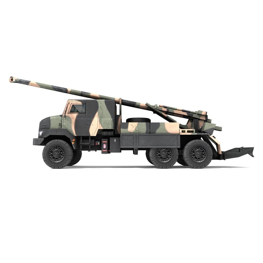 3D model CAESAR Self-Propelled Howitzer VR / AR / low-poly | CGTrader
