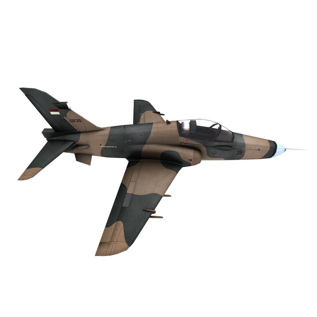 3D model BAE HAWK MK 209 VR / AR / low-poly rigged | CGTrader