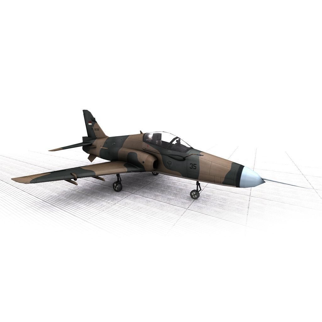 3D model BAE HAWK MK 209 VR / AR / low-poly rigged | CGTrader