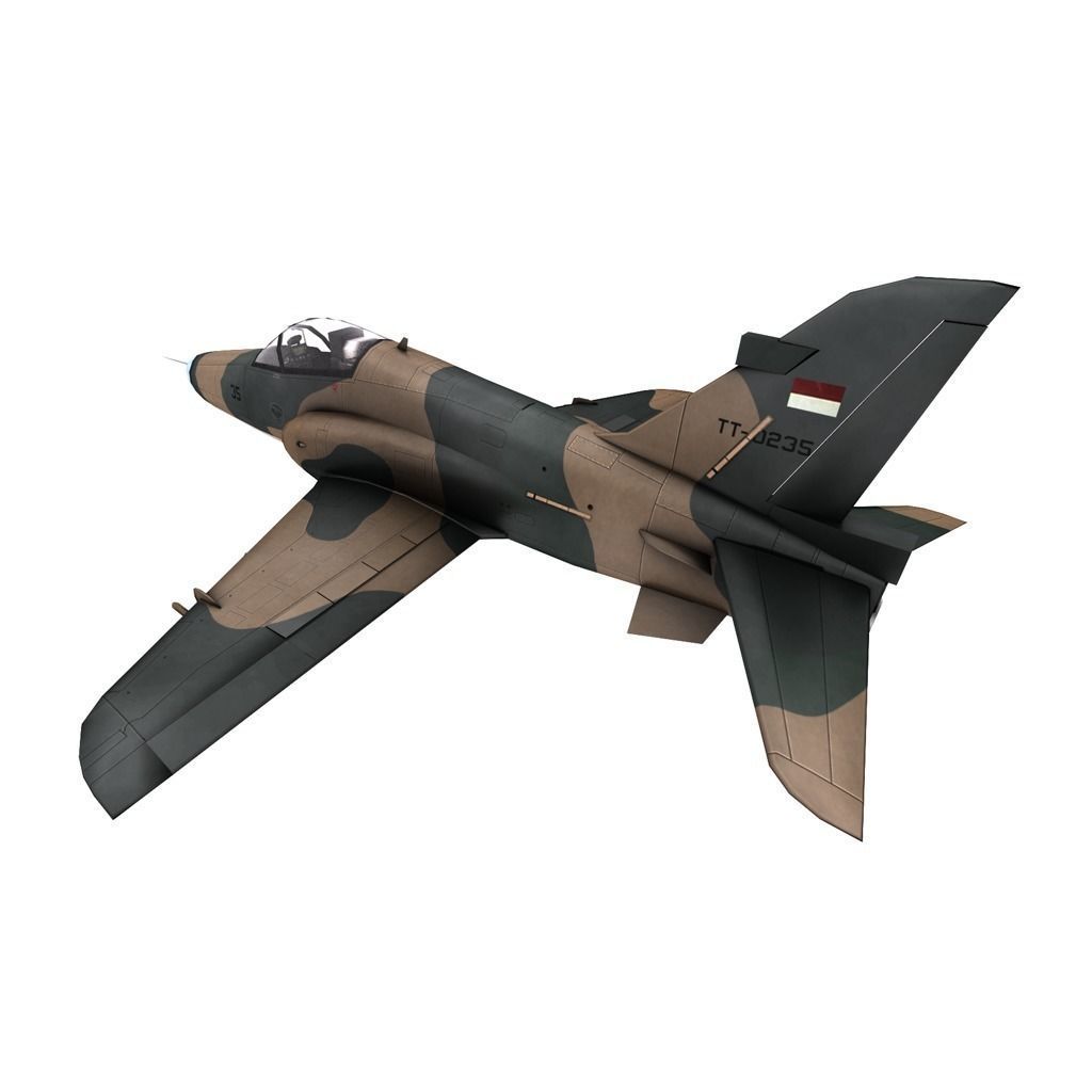 3D model BAE HAWK MK 209 VR / AR / low-poly rigged | CGTrader