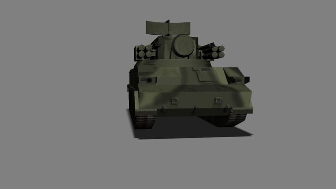 3D model SA-19 Grison Tunguska VR / AR / low-poly | CGTrader