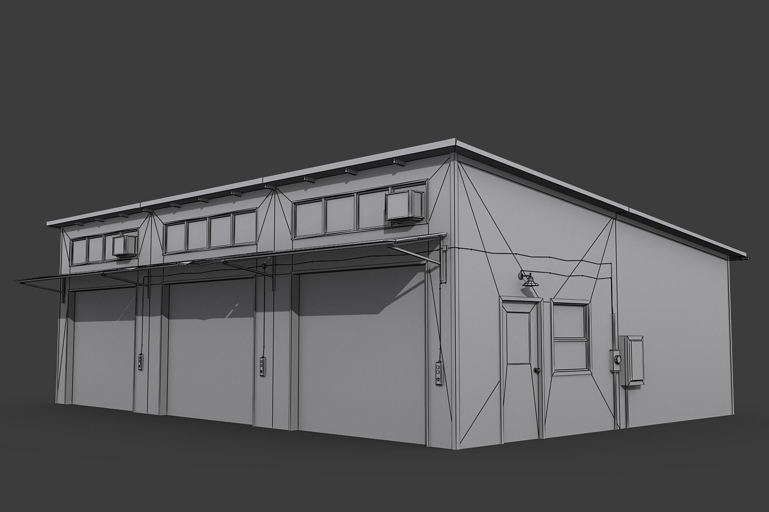 3D model Old Small Warehouse VR / AR / low-poly | CGTrader