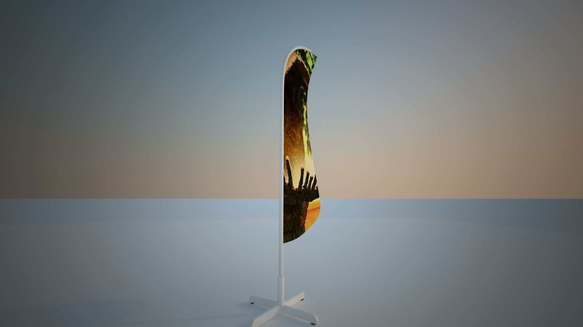 3D model Banner advertising module VR / AR / low-poly | CGTrader