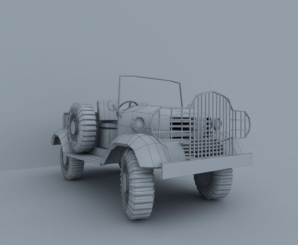 3D model military car vc5 VR / AR / low-poly | CGTrader