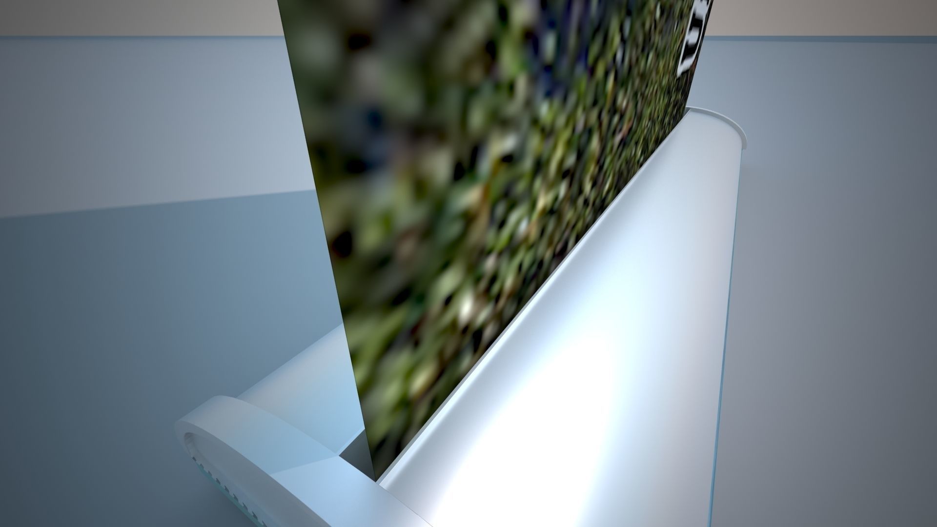 3D model Unwinding is portable compact advertising module for the ...