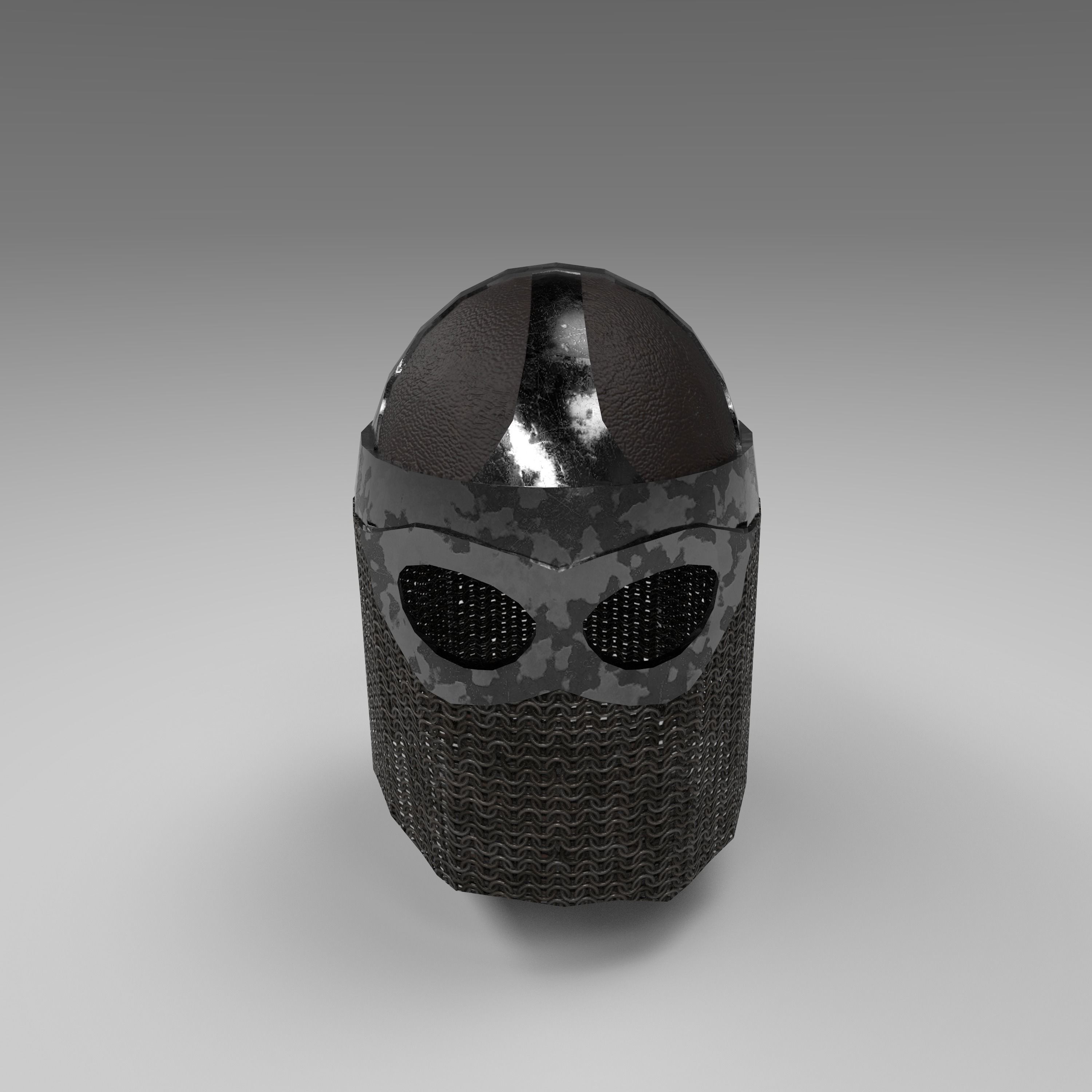 3D model Veiled Medieval Helmet | CGTrader