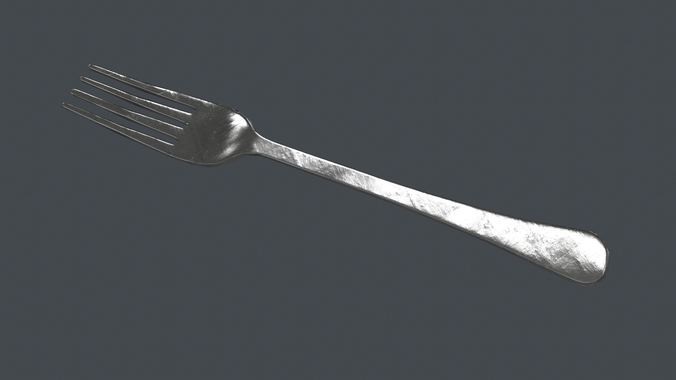 3D model Fork PBR low poly VR / AR / low-poly | CGTrader